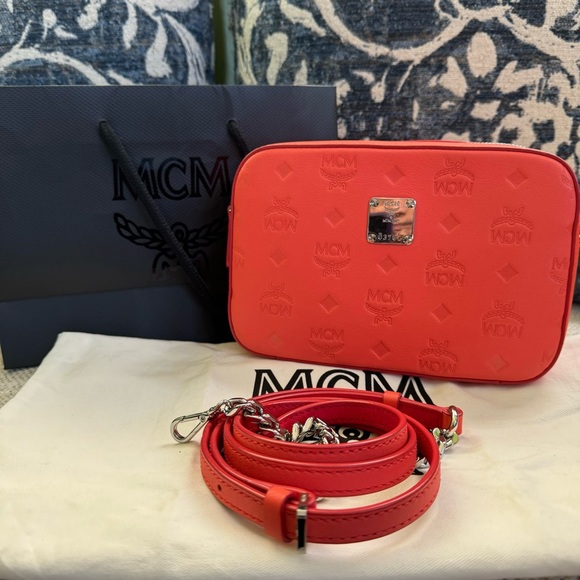 MCM | Bags | Authentic Mcm Klara Monogram Camera Bag | Poshmark